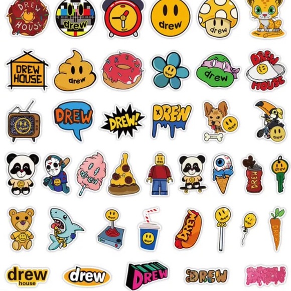 Accessories | Drew House Justin Bieber Sticker Set | Poshmark